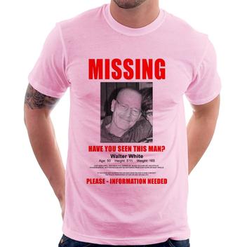 Camiseta Walter White Missing - Foca na Moda - Camiseta Feminina ...