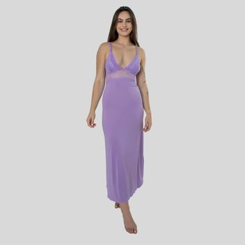 Camisola amamentação longa pós parto de renda para gestante maternidade ...