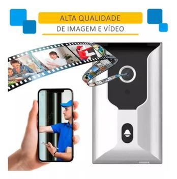 Campainha Inteligente Residencial Sem Fio Com Camera 1080p 2.4 wifi ...