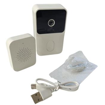 Campainha Resendencial Sem Fios Interfone Câmera Wi-fi Casa - NFDJ ...