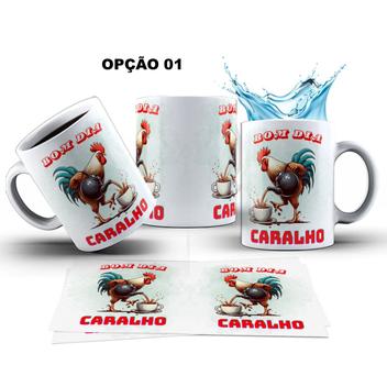 Caneca 325ml Meme Galo e Pintinho Bom dia Caralho - LARANJA E MIMOS - Caneca - Magazine Luiza
