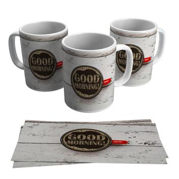 Caneca Café Good Morning Bom Dia Xícara 325ml - Live - Caneca ...