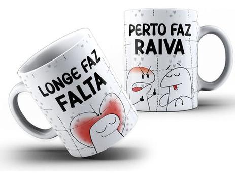 Caneca Casal Meme Longe Faz Falta Perto Faz Raiva Flork - Livesub ...