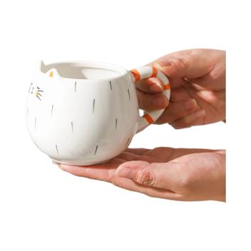 Caneca De Cerâmica Em Forma De Gato Fofo Para Chá, Café, Leite, Chá Da ...