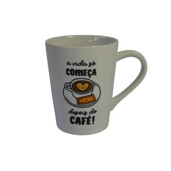 Caneca de Porcelana Café Cônica 250ml - Compre tudo para sua casa ...