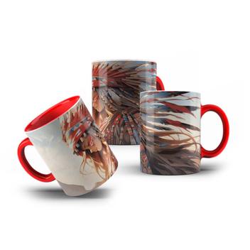 Caneca de Porcelana India Wild Girl Garota Selvagem 325mL - LaVince ...