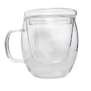 Caneca e Infusor Chá Capuccino de Vidro Tea&Co 450ml Kit 2u - Caneca de ...