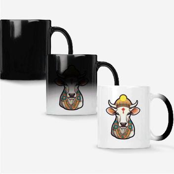 Caneca Mágica Fosca Muda de Cor 325ml VACA SAGRADA INDIA - Criatics ...