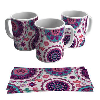 Caneca Mandala Indiana Colorida 325ml - Live - Caneca - Magazine Luiza