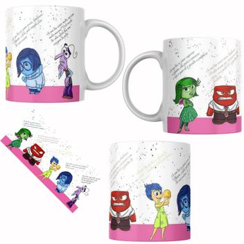 Caneca Porcelana Filme Divertidamente Personagens - Lilah Presentes ...