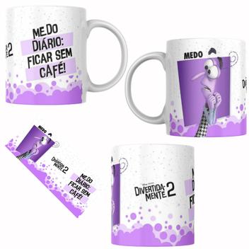 Caneca Porcelana Personagens DIvertidamente Todos os Personagens ...