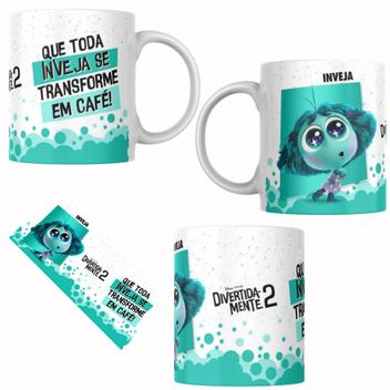 Caneca Porcelana Personagens DIvertidamente Todos os Personagens ...