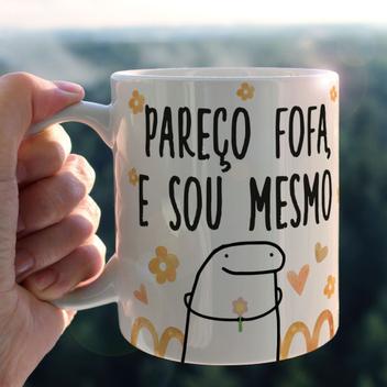 Caneca Porcelana Personalizada Flork Pareço Fofa, Sou Mesmo Meme ...