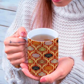 Caneca Porcelana Xícara de Café Chá Indiano Kit 4 Unid - PN - Caneca de ...