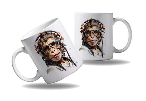 Caneca Presente Nerd Geek Óculos Animais Modernos Macaco - Enjoy Shop ...