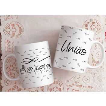 Caneca Xícara Libra Fases União Libras Linguagem De Sinais Presente ...
