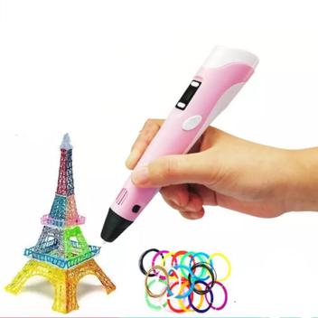 Caneta 3D de Impressão 3D para Crianças com Tela de Led Arte - Tudo na ...