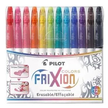 Caneta Hidrográfica Apagável Frixion Colors c/12 Cores - Pilot - Caneta ...