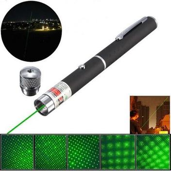 Caneta Laser 3 Niveis C/ Movimento Pointer Verde Forte Nf - Green ...