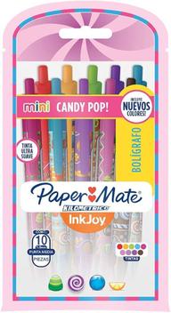 Caneta Paper Mate InkJoy Candy Pop RT mini - Pouch c/10 Sortida ...