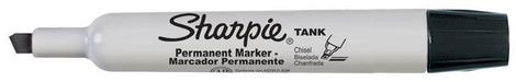 Caneta Permanente Sharpie Tank Preto 1789877 - Caneta Permanente ...