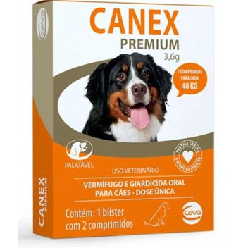 Canex premium 40 kg cx c/2 comp - Ceva - Vermífugo Pet - Magazine Luiza