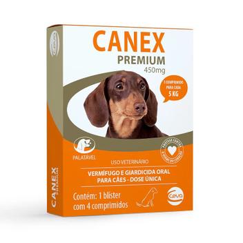 Canex Premium 450mg - 1 Comprimido Para Cada 5kg - Ceva - Vermífugo ...