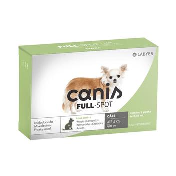Canis Full Spot 0,40 Ml Anti Parasitário Para Cães Até 4 Kg - Labyes ...