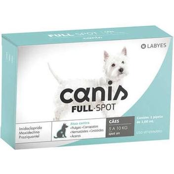 Canis Full Spot Antipulgas Cães 5 A 10Kg C/1 Pipeta 1,00Ml - Labyes ...