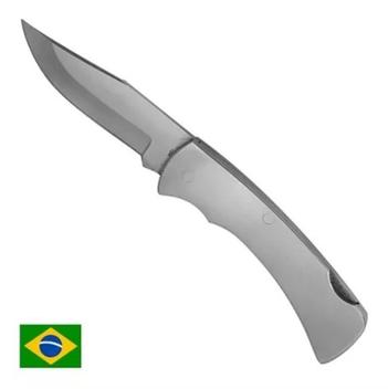 Canivete Inox Pescaria Caça Com Trava Estilo Zebu - RG FACAS - Canivete ...