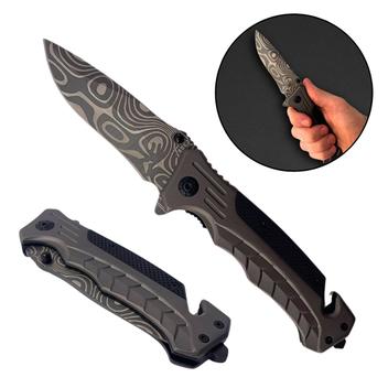 Canivete Tático Militar com Lâmina em Aço Inox Estampado - 21 cm Saque ...
