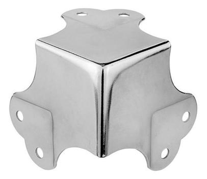 Canto Reto Com 6 Furos Para Case Aço Cromado Tamanho Grande - Luminos ...