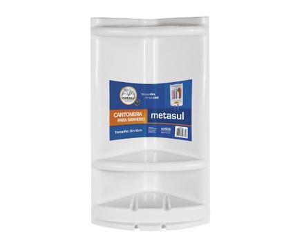 Cantoneira Grande Para Banheiro Branca - Metasul - Suportes para ...