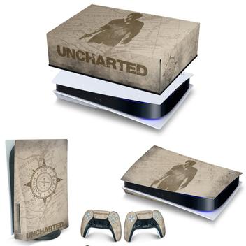 Capa Anti Poeira e Skin Compatível PS5 Horizontal - Uncharted - Pop ...