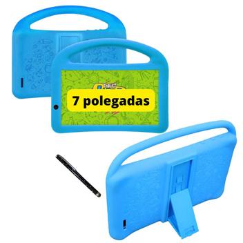Capa Azul Infantil para Tablet DL 7 Polegadas Azul com Caneta Touch ...