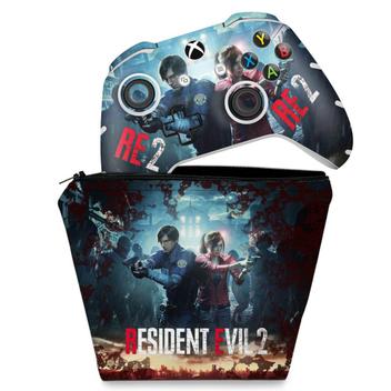 Capa Case e Skin Compatível Xbox One Slim X Controle - Resident Evil 2 ...