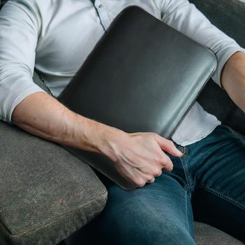 Capa Case Notebook Couro Legítimo Elegante Slim Protetora - KSK CASES ...