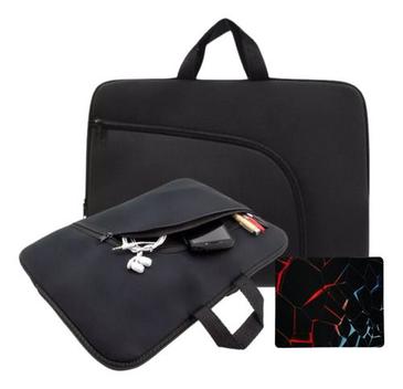 Capa Case Pasta Para Notebook 15,6 Luva Preto + Mouse Pad - Zabom ...