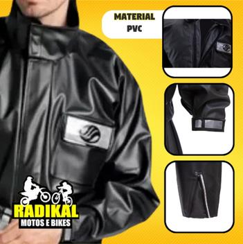 Capa Chuva Motoqueiro Alba Europa Preto Todos Tamanhos - Capas de Chuva ...