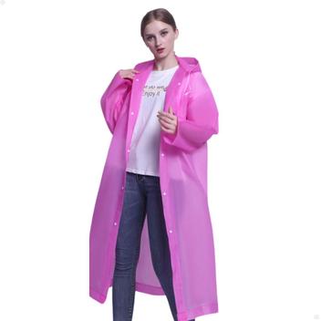 Capa Chuva Pvc Impermeável Grossa Capuz Adulto Rosa - Nielshop - Capa ...