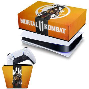 Capa Compatível PS5 Horizontal e Case Controle - Mortal Kombat 11 - Pop Arte Skins - PS5 ...