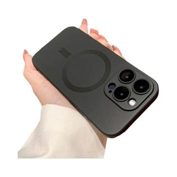 Capa de Carregamento Sem Fio para iPhone 15/14/13/12/11 - Design Luxo Fosco - Capinha de Celular ...