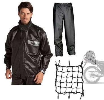 Capa De Chuva Alba Europa Motoqueiro G + Elastico Aranha - Capas de ...