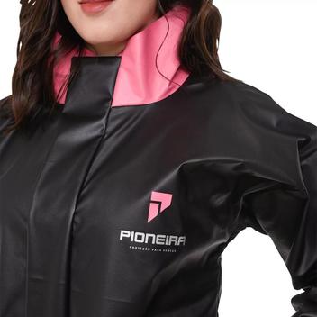 Capa de Chuva Feminina Rosa Pioneira Bravo em PVC Resistente e ...
