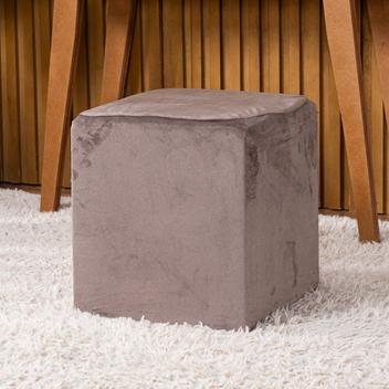 Capa de Puff Quadrado Avulsa Lisa Ajustável com Elástico - Tecido ...