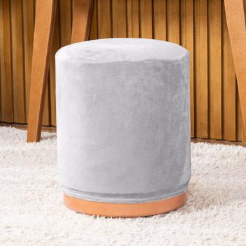 Capa de Puff Redondo Grande Avulsa Lisa Ajustável com Elástico em ...