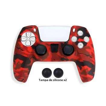 Capa de Silicone para Controle PS5 com Capas para Polegar - Kit Capinha ...