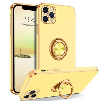Capa de telefone BENTOBEN para iPhone 11 Pro Max com suporte amarelo - Suporte para Celular ...