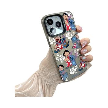 Capa Dura Stitch para iPhone 15/14/13/12/11 - Design Cartoon em TPU - Capinha de Celular ...
