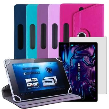 Capa Giratória + Película para Tablet Vision Tab 10 Dupla Proteção ...